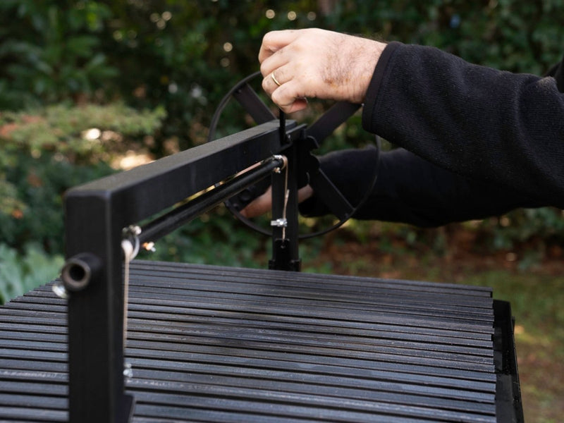 Santa Maria Grill with V-Shaped Grates For Sale - Handcrafted by Gaucho ...