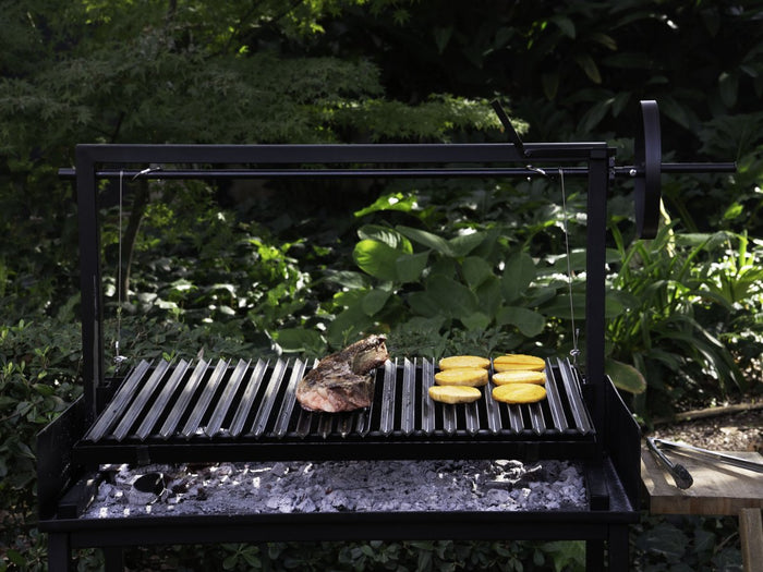Santa Maria Grill with V-Shaped Grates For Sale - Handcrafted by Gaucho ...