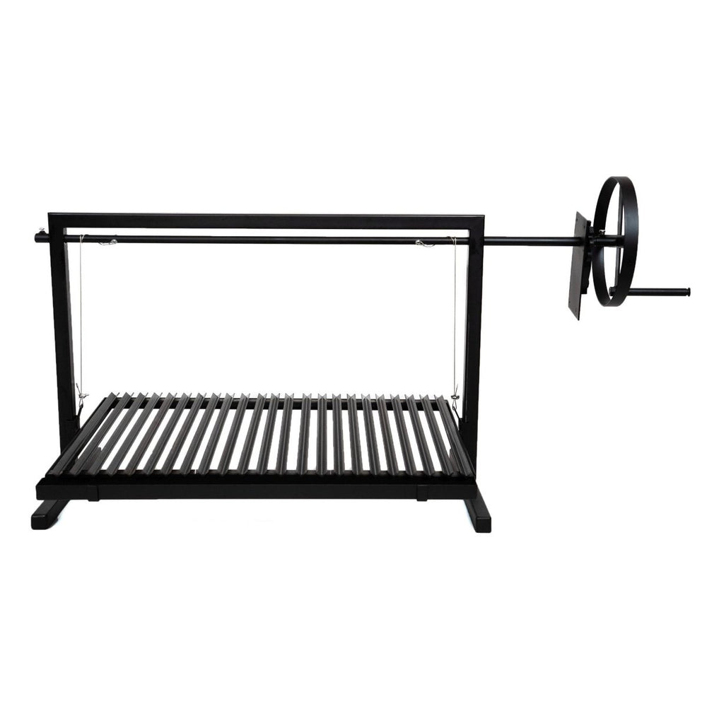 Santa Maria Grill With Wall-Exterior Wheel Setup