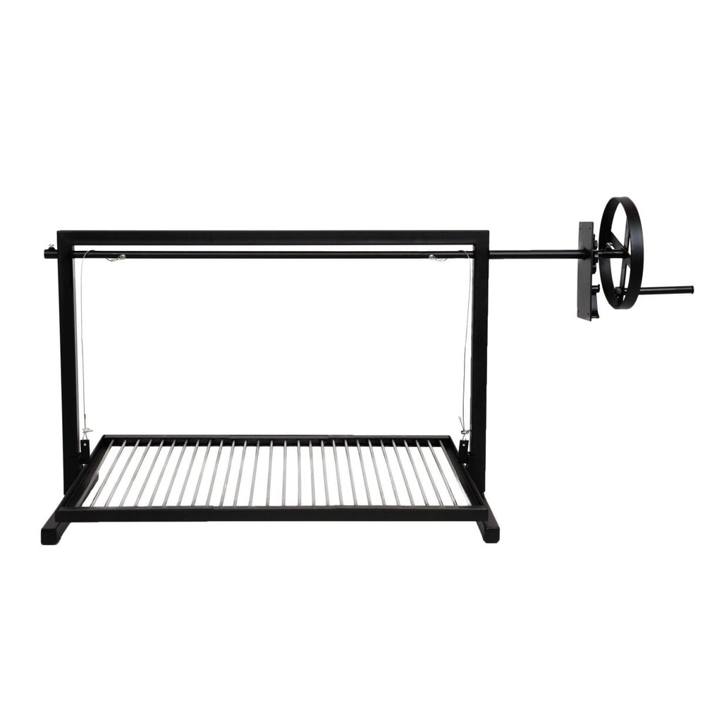 Santa Maria Grill With Wall-Exterior Wheel Setup