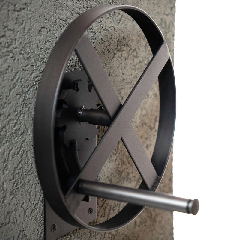 Santa Maria Grill With Wall-Exterior Wheel Setup