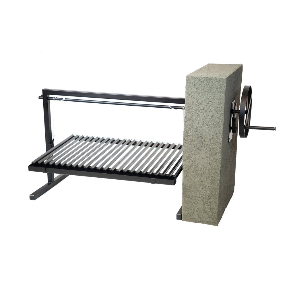 Santa Maria Grill With Wall-Exterior Wheel Setup