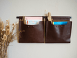 Large Leather Wall Pockets Organizer