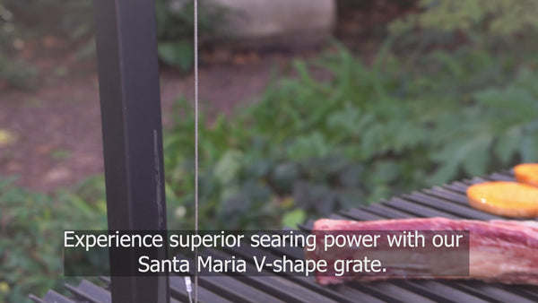 Santa Maria Grill with V-Shaped Grates For Sale - Handcrafted by Gaucho ...